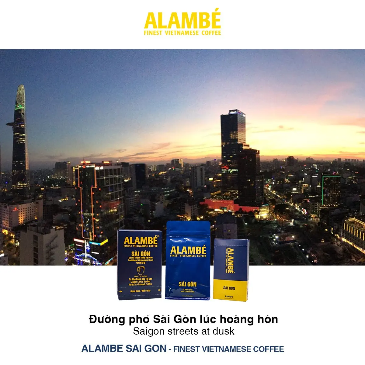 Vietnamese Arabica & Robusta Alambe Sai Gon Ground Coffee 230g Bold ...
