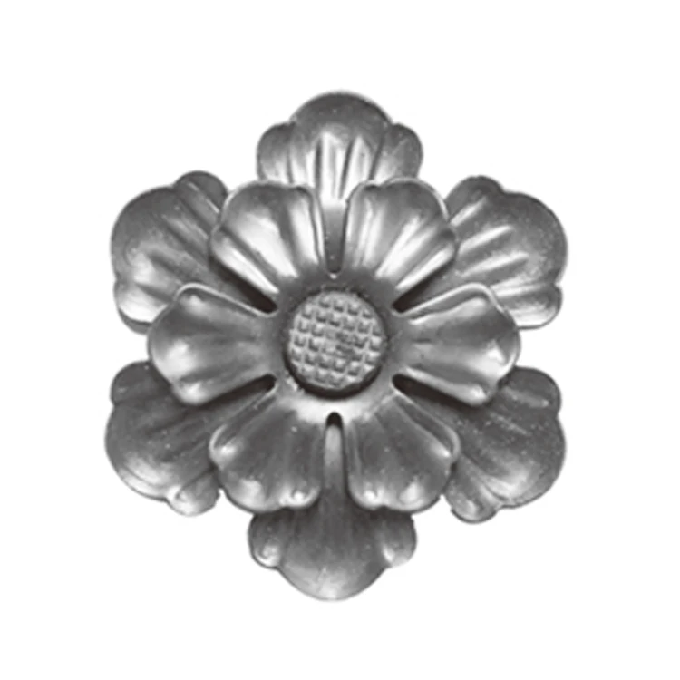 Modern Design Wrought Iron Leaves and Flowers for Outdoor Decor