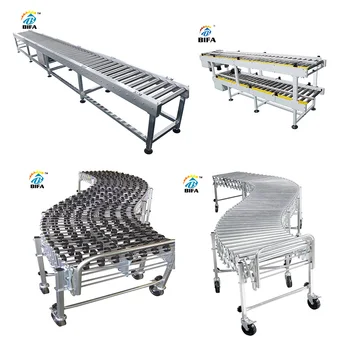 Bifa Outdoor Portable Extendable Roller Conveyor System Without Power ...