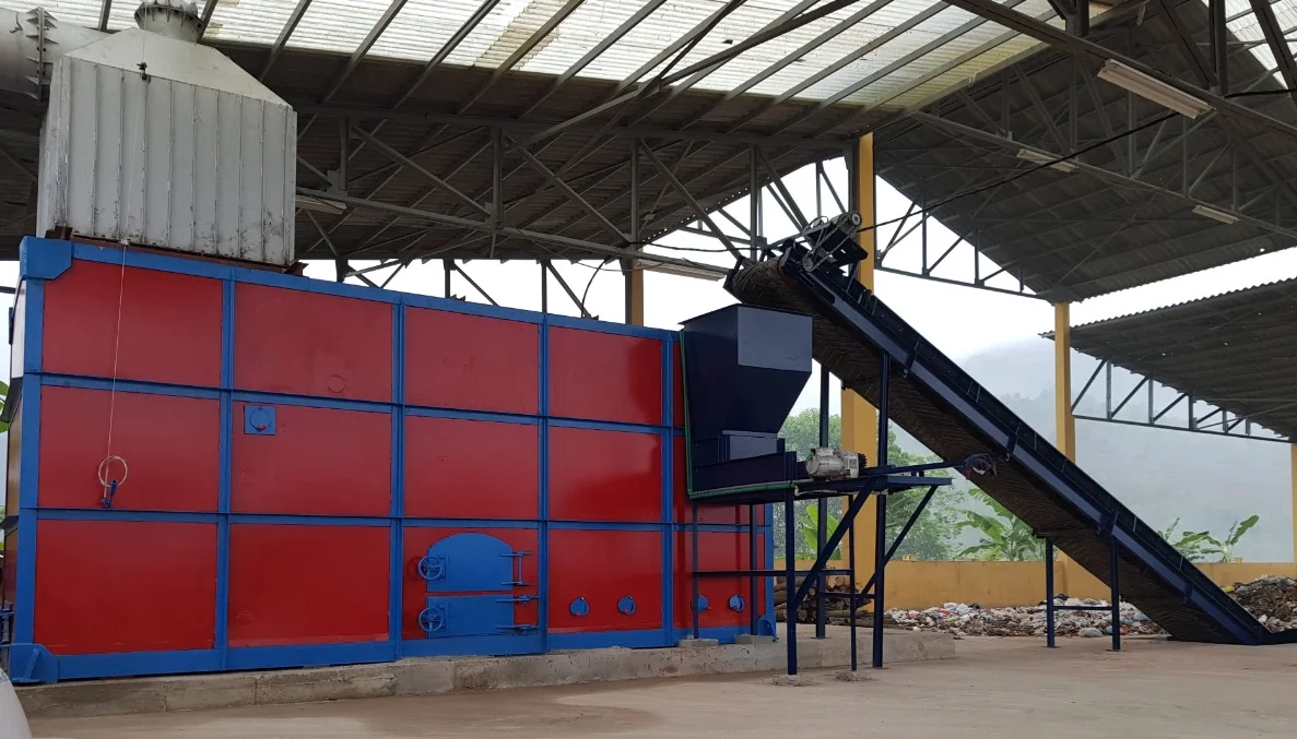 Municipal Solid Waste Incinerator Cnc-800a Wattage 800kg/h Plant ...