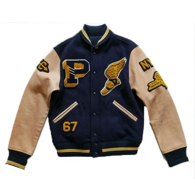 Custom Print Embroidered Varsity Jackets Custom Men Baseball Jacket ...