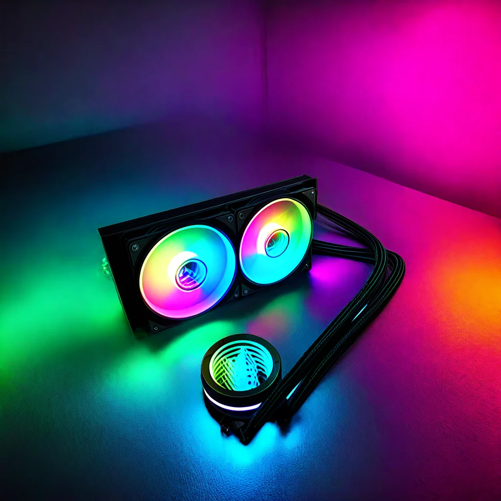 Black 240mm Argb Aio Water Cooling Fan Motherboard Sync For Pc - Buy ...