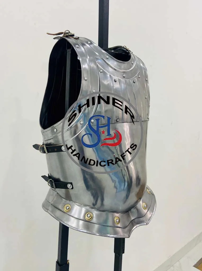 Breastplate Warrior Battle Chest Armor Jacket Silver Polished Medieval ...