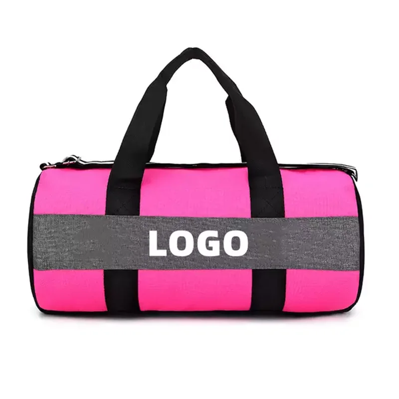 Black Color Duffle Bag With Compartment Lightweight Women Yoga Travel ...