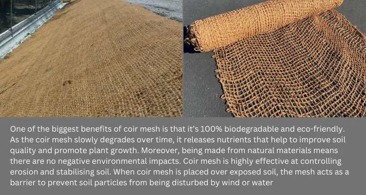 Coir Mesh Roll Coir Fiber Control Blanket From Blue Lotus Vietnam: Best ...
