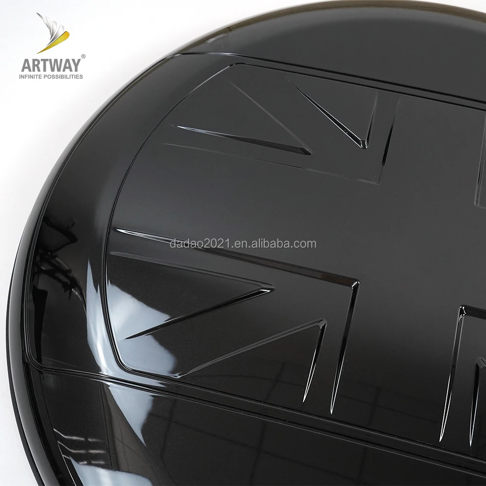 New Design Gloss Black Spare Wheel Cover for Defender 2020 + Plastic ...