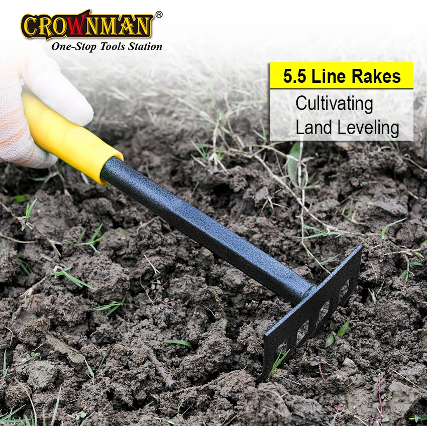 CROWNMAN Garden Tools - Durable Carbon Steel with PP Handle