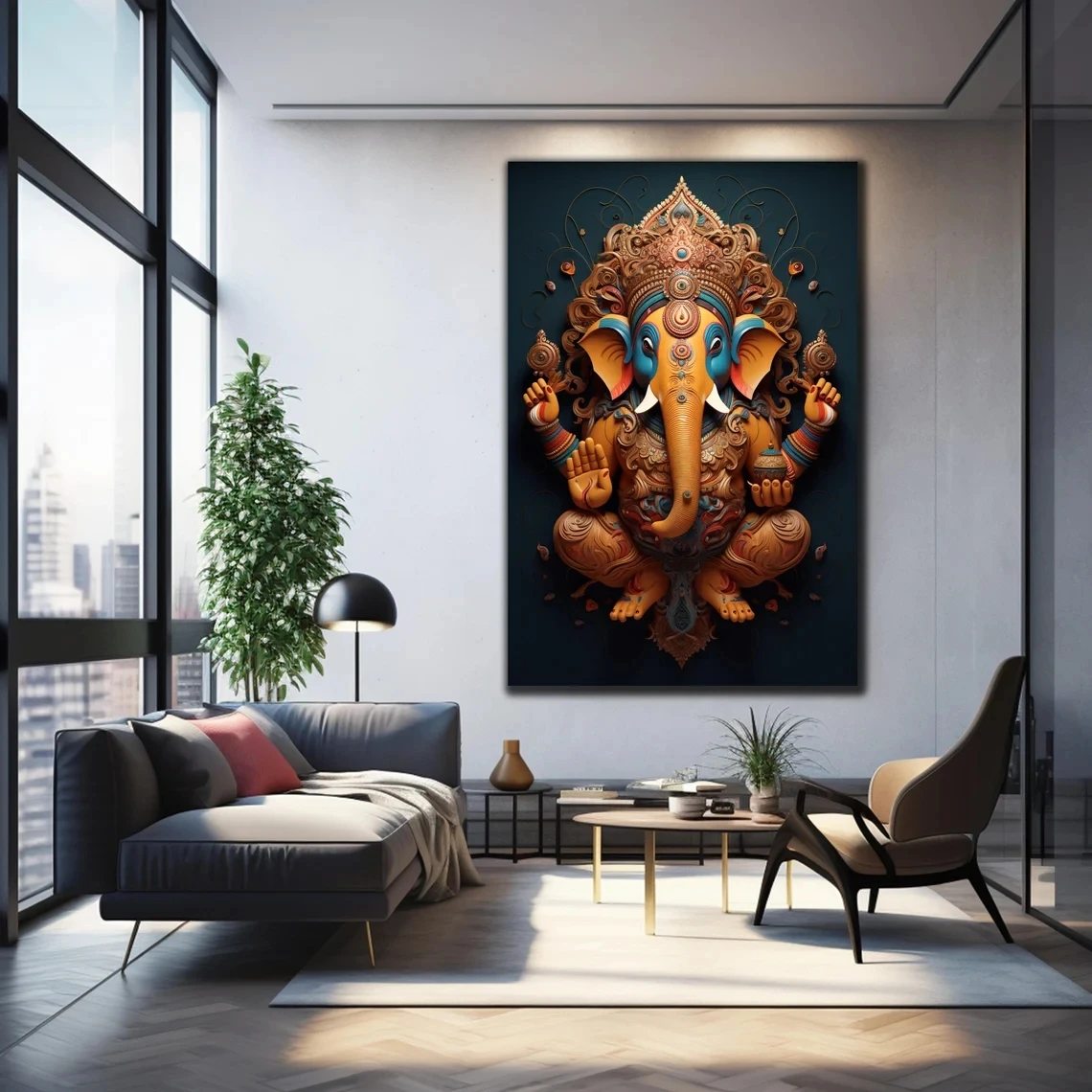 Hinduism Shiva Ganesha Mythical Creatures Goddess Waterproof Eco ...