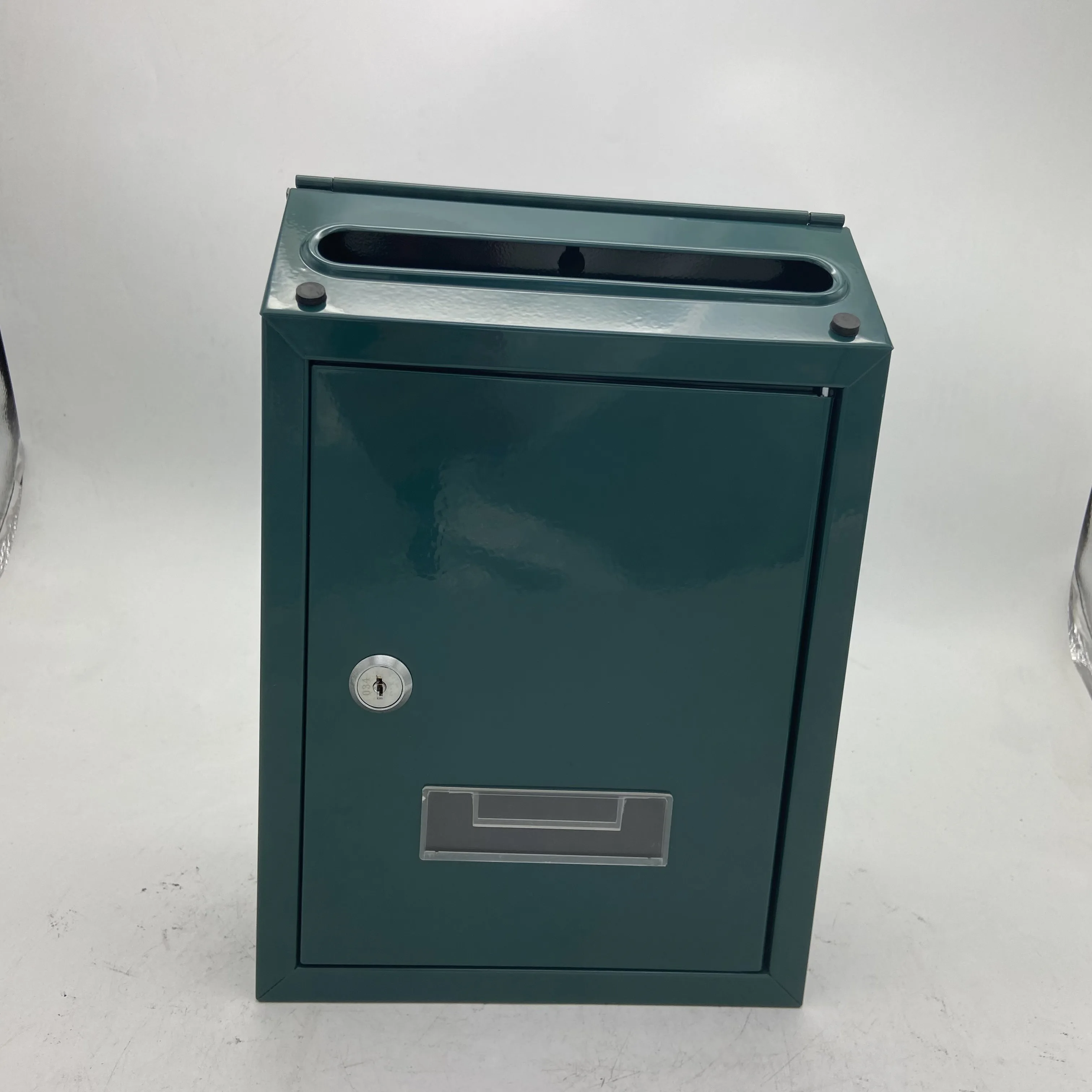 Waterproof Black Galvanized Steel Wall-Mounted Lockable Mailbox Anti ...