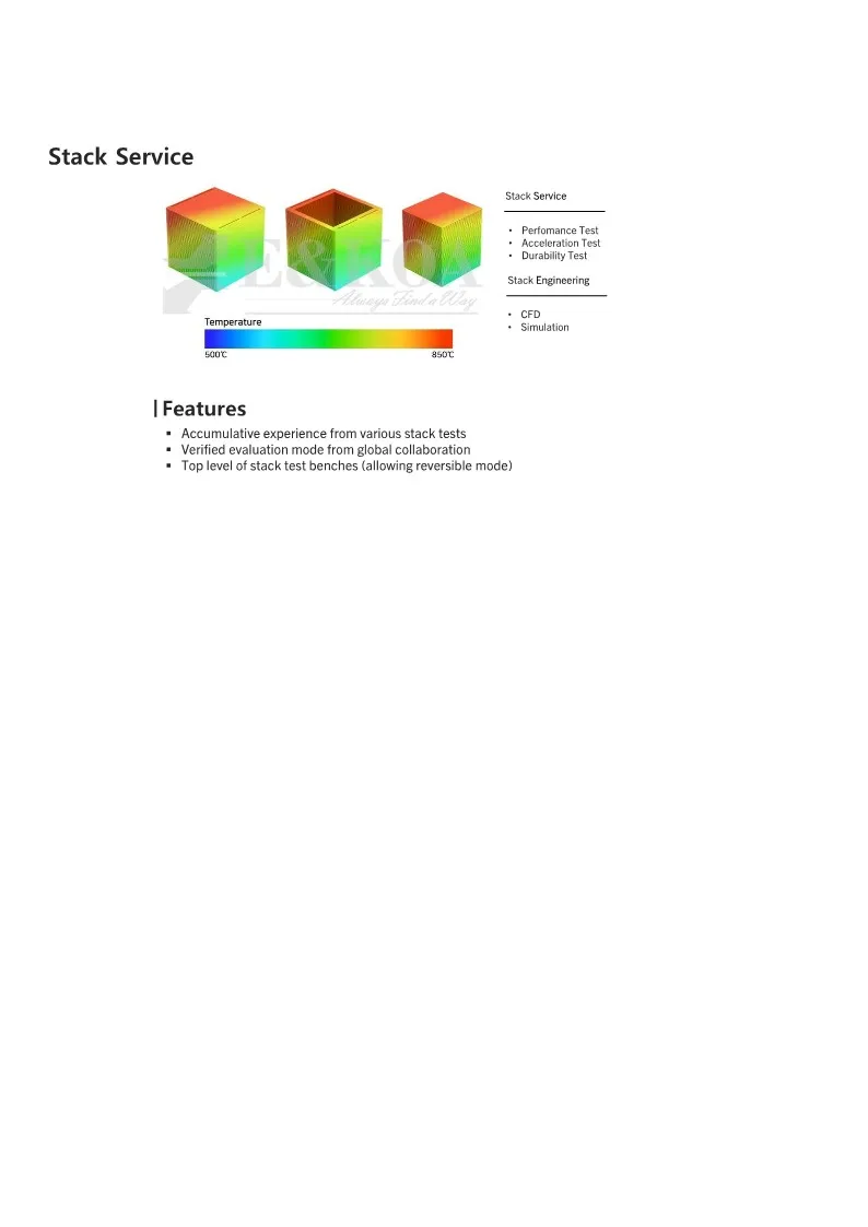 Korea SOFC/SOEC Stack Evaluation & Engineering Service