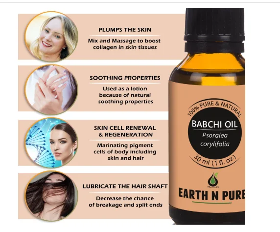 Babchi Essential Oil 100% Natural Therapeutic Premium Grade For ...