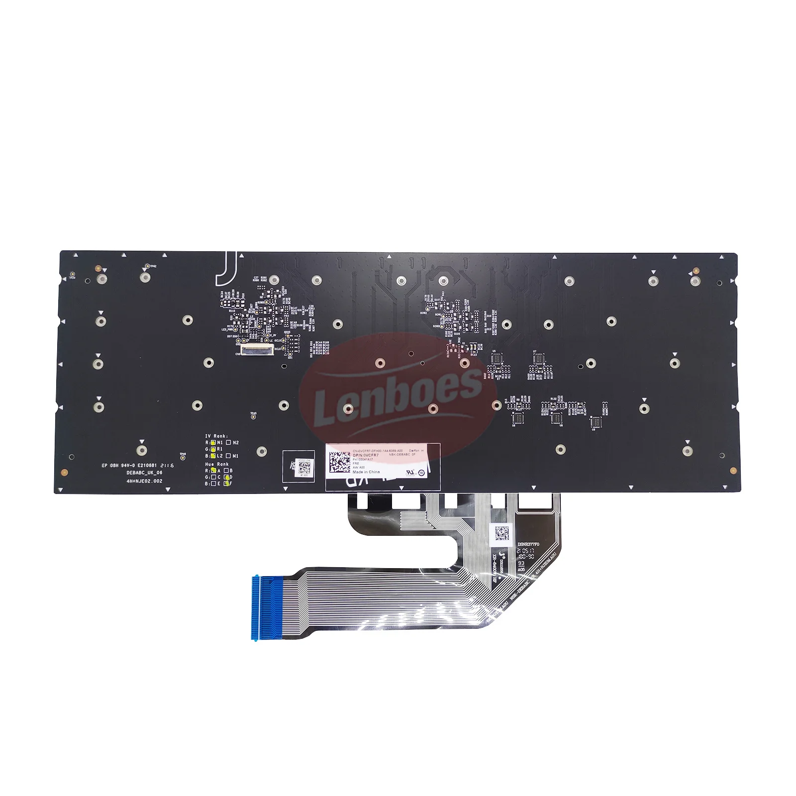 0vcfr7 0wj95c Laptop Keyboard With Backlit Fr Gr Standard Notebook ...