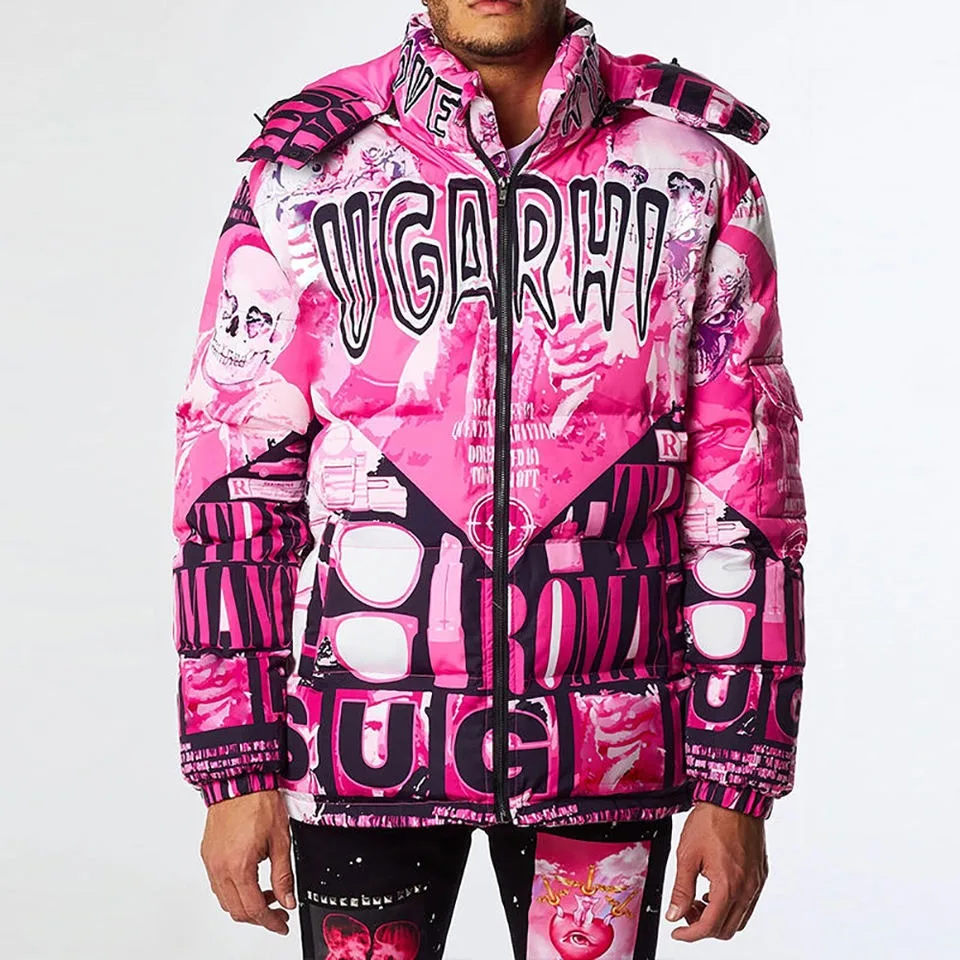 Hot Selling Custom Bubble Jacket Men Winter Thick Coats Heavy Men's ...