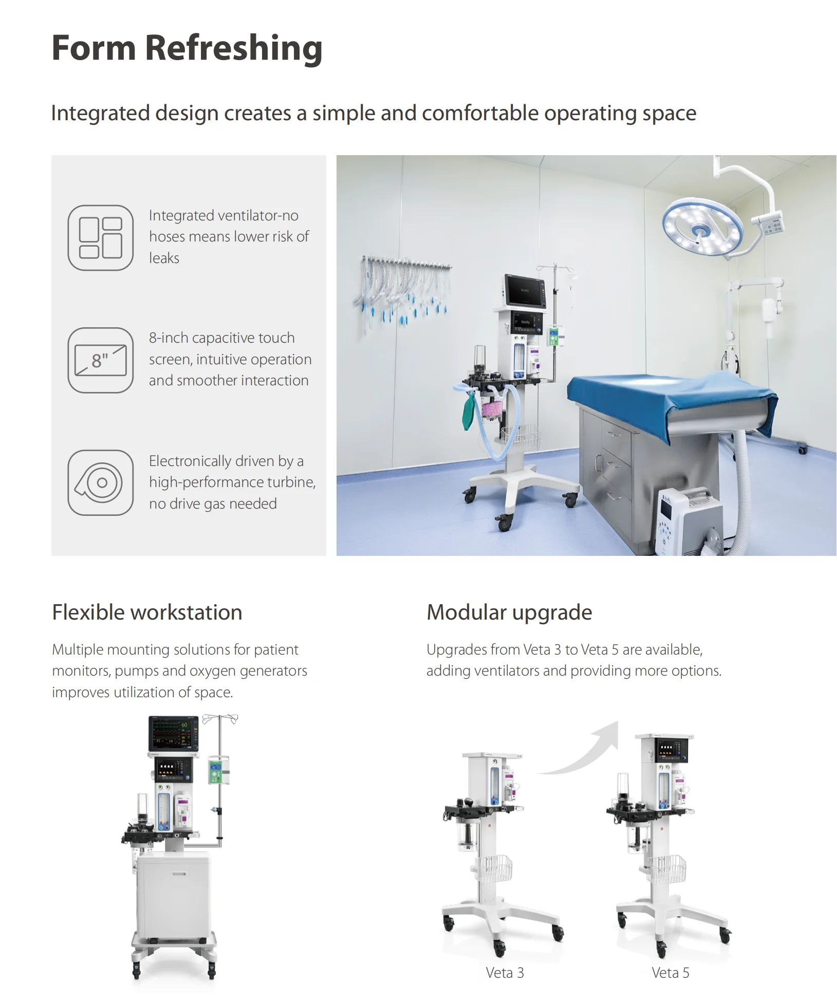 Mindray Veta3 Animal Anesthesia Machine - Veterinary Workstation