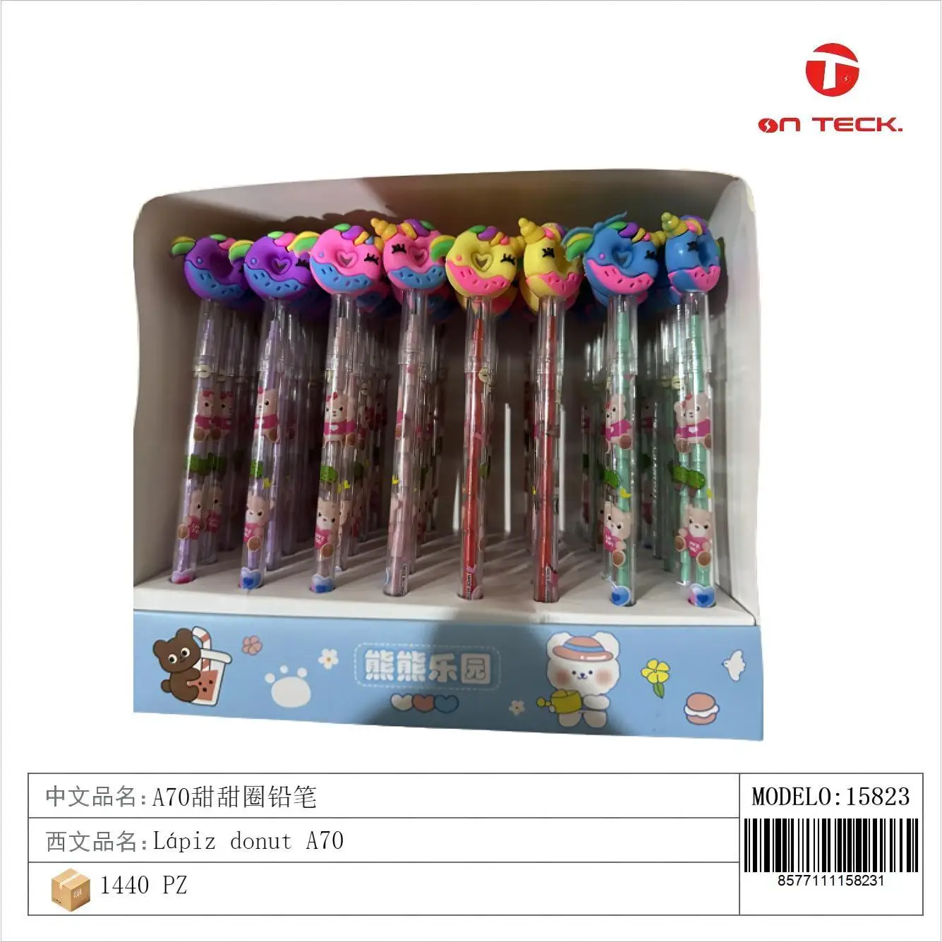 A70 Donut Pencil 12PCS Sweet Design Writing Tool Wholesale Kids ...