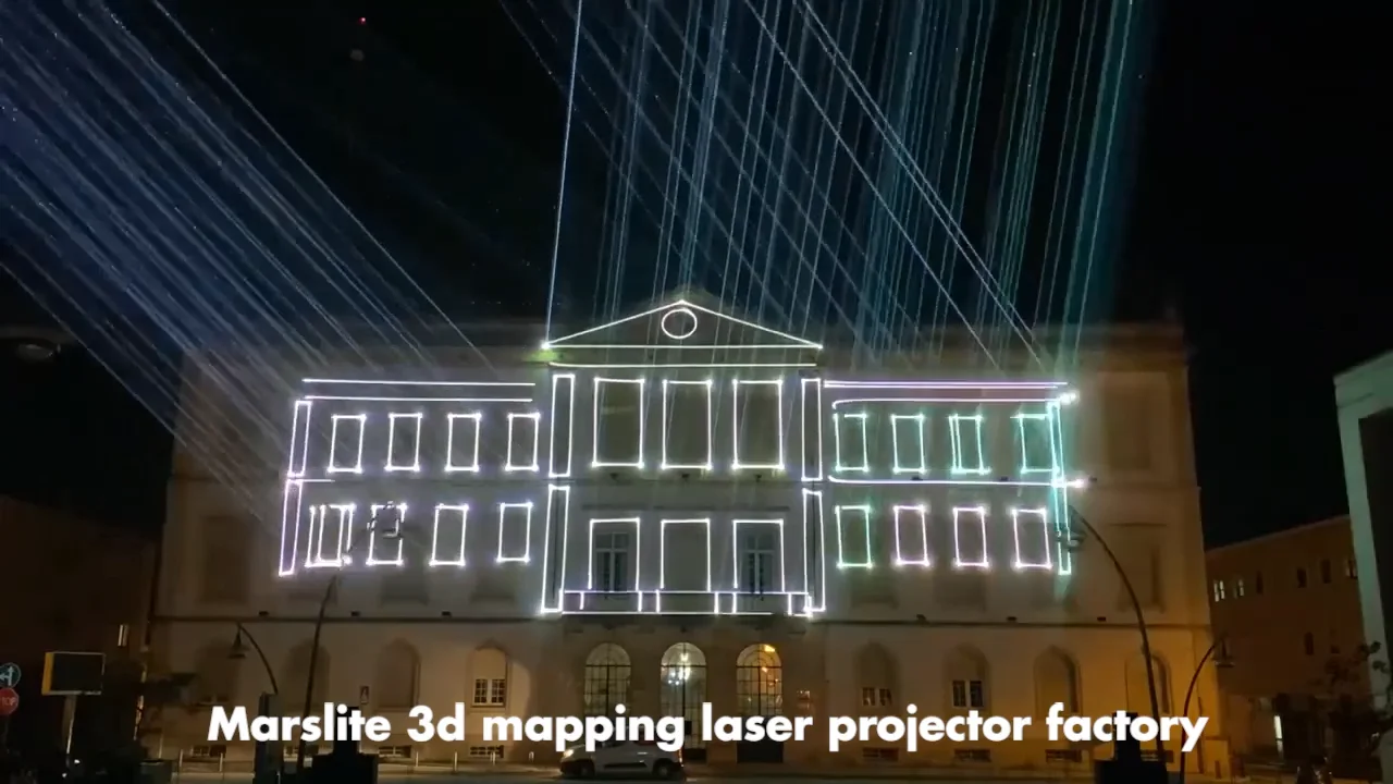 Marslite Ip65 Laser 3d Projection Mapping Pro Outdoor Waterproof Building Wall Laser Projection ...