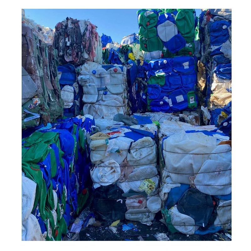 Scrap Hdpe Blue Drum Bales | Hdpe Blue Regrinds | Plastic Bales Drum ...