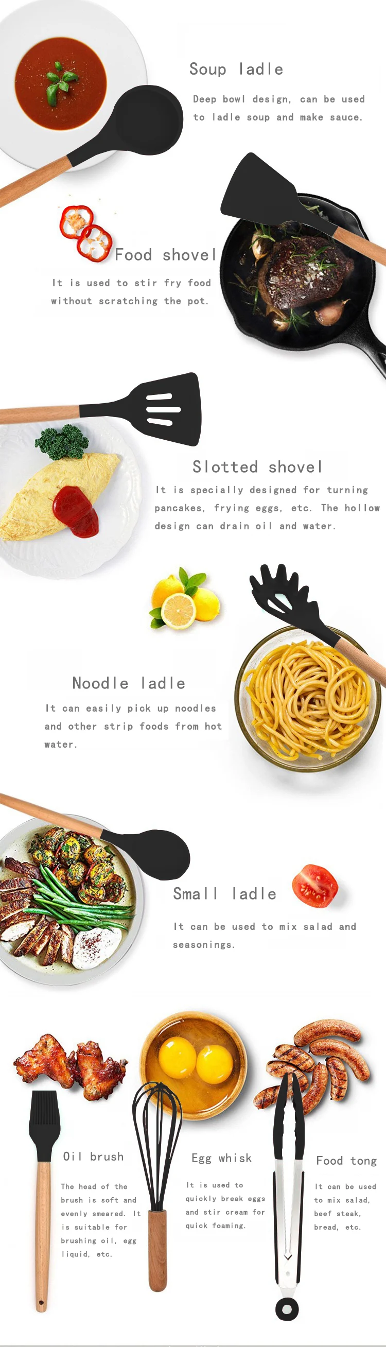 Kitchen Accessories Cooking Tools Kitchen Utensils Kitchenware Soft ...