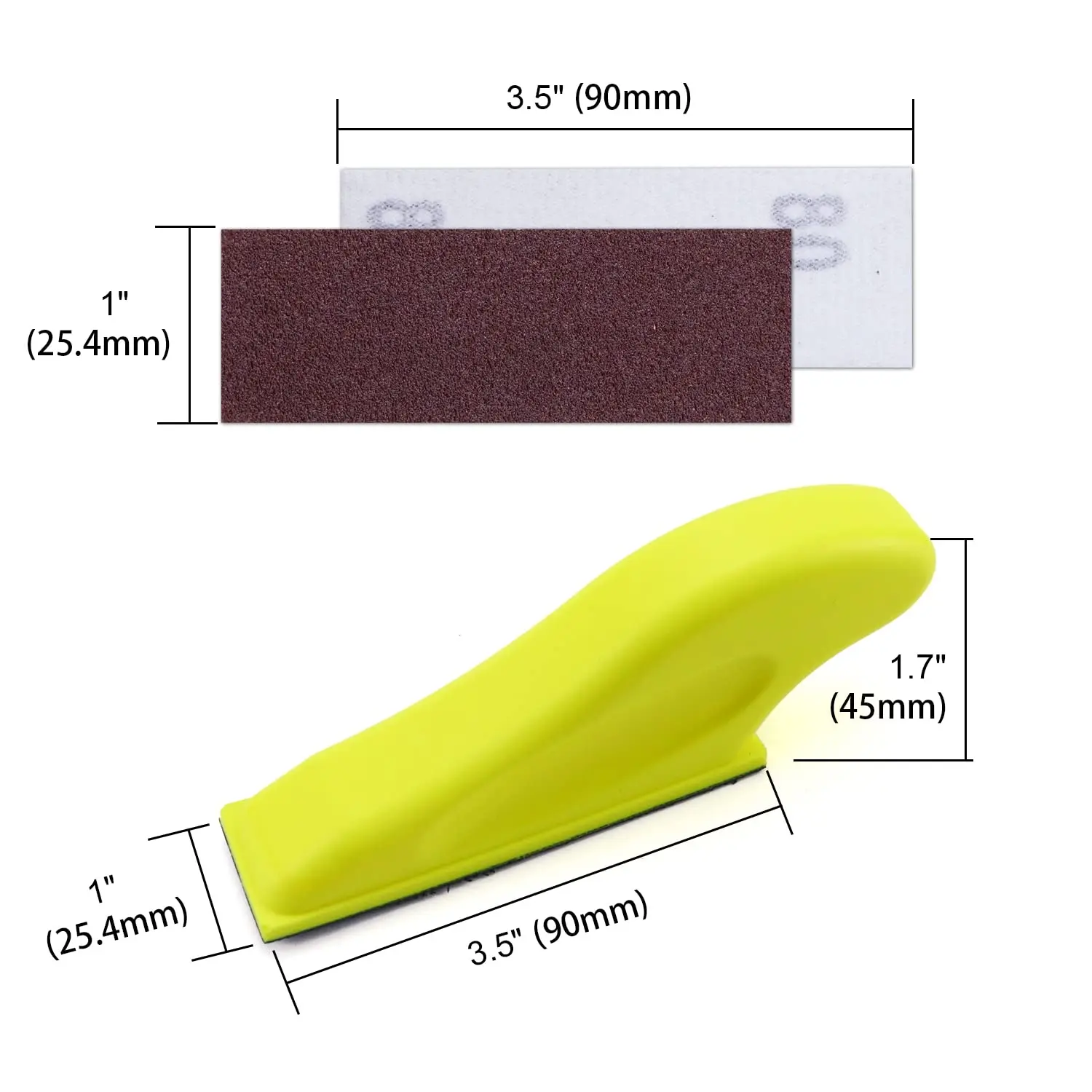 Aluminum Oxide Sandpaper Sheets Mini Micro Hand Sander Kit Sanding ...