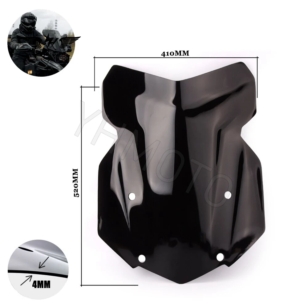 BMW R1200GS LC ADV R1250GS Motorcycle Windshield - Heavy Duty