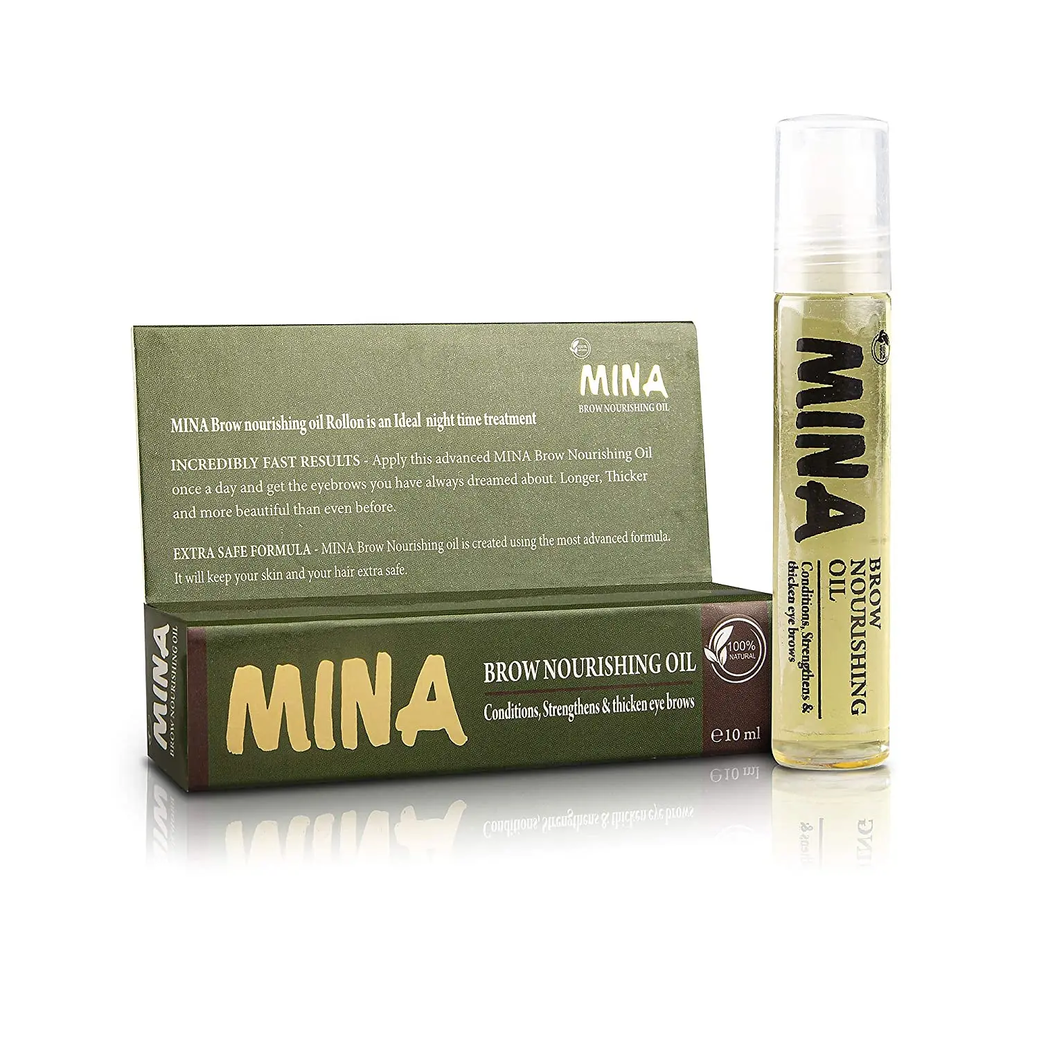Mina Brow Nourishing Roll On Oil For Strengths,Conditions & Thicken ...