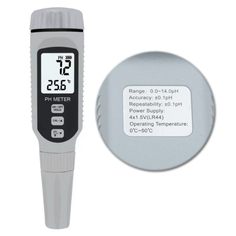 Smart Sensor PH808 Portable Digital Pen PH Meter 0~14pH Water Quality ...