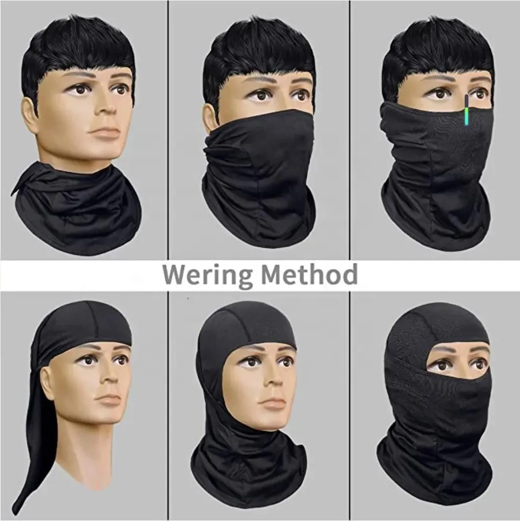 Designer Full Face Ski Mask Balaclava One Hole Spandex Material ...