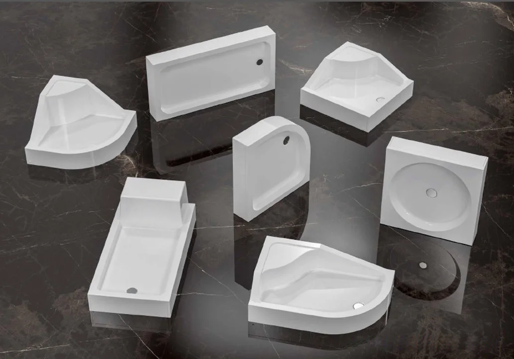 Asymmetric Shower Tray Asymmetric Acrylic Deep Monoblock Slim Flat Bath ...