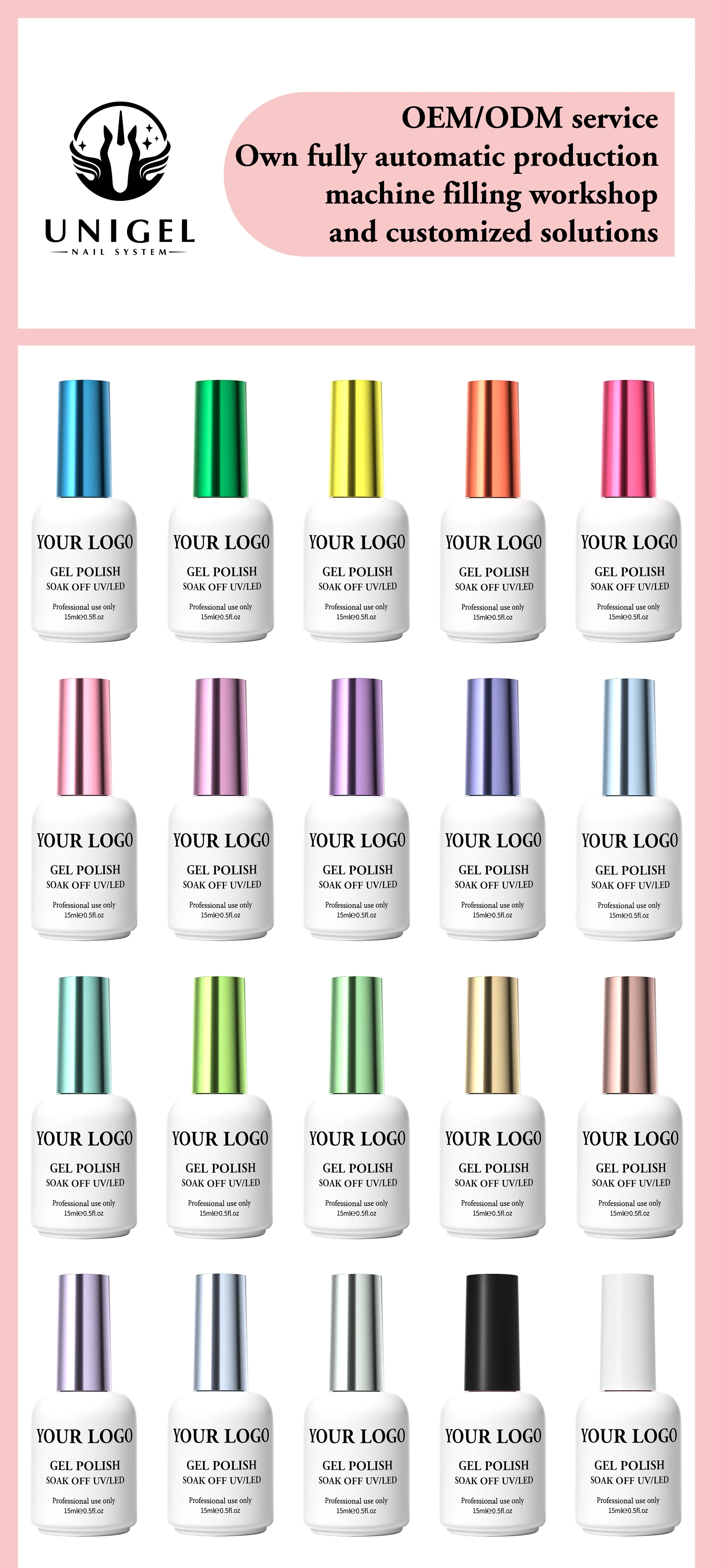 Wholesale Customized Your Logo 4in1 Structure Hard Gel