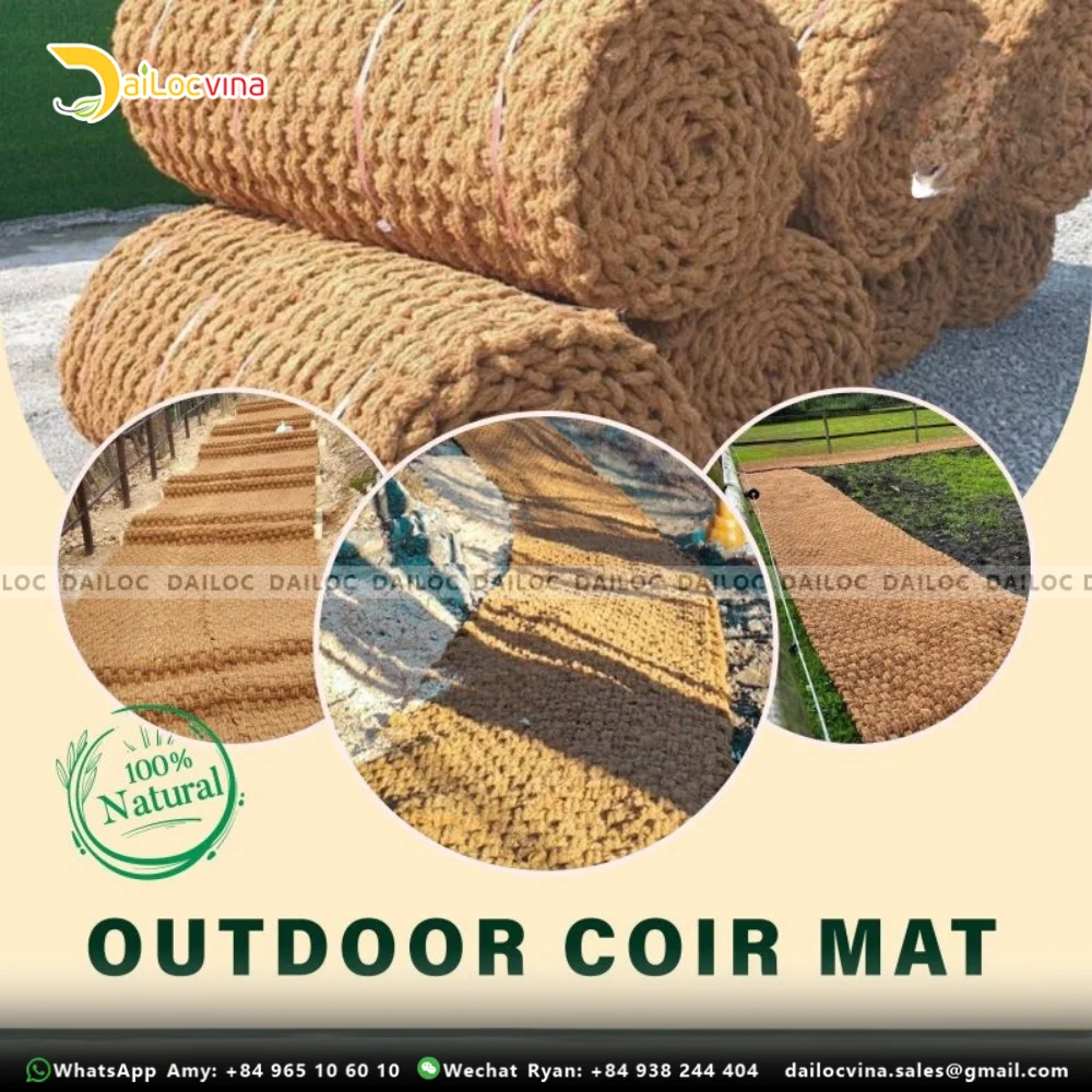 COCONUT COIR MAT ROLL MODERN DECORATIVE ROPE MADE of 100% NATURAL COIR ...