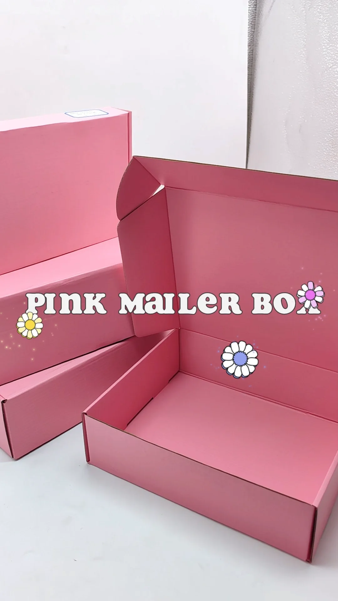 25x20x7cm Personalized Postal Package Mailer Pink Caja De Color Carton ...