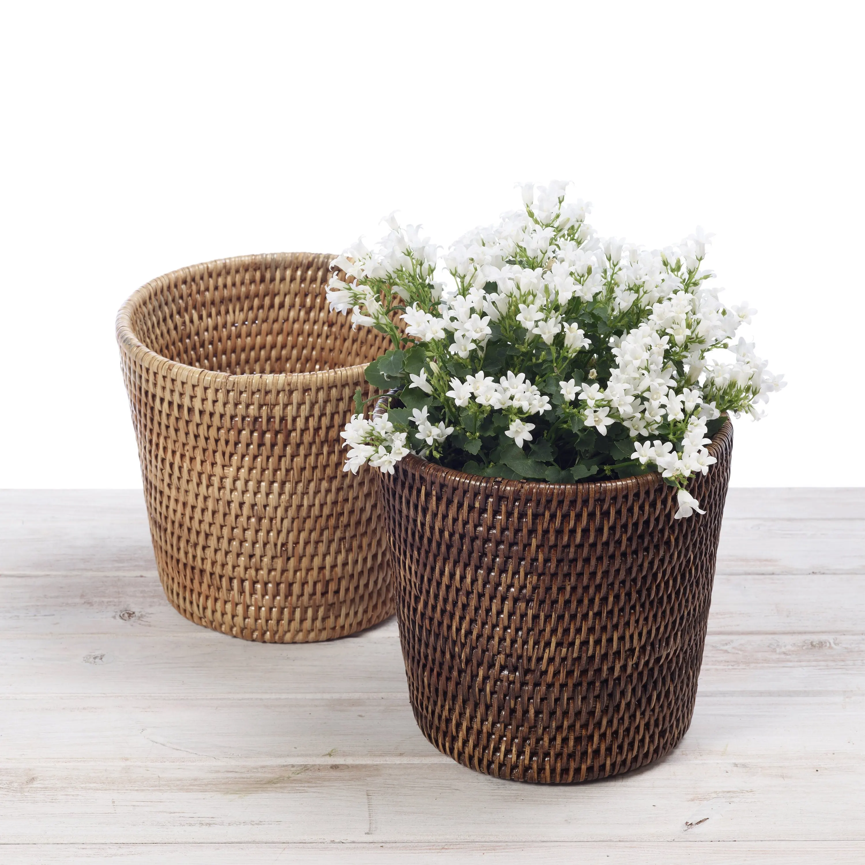 Vietnam Handmade Rattan Flower Pot Planters for Indoor & Outdoor