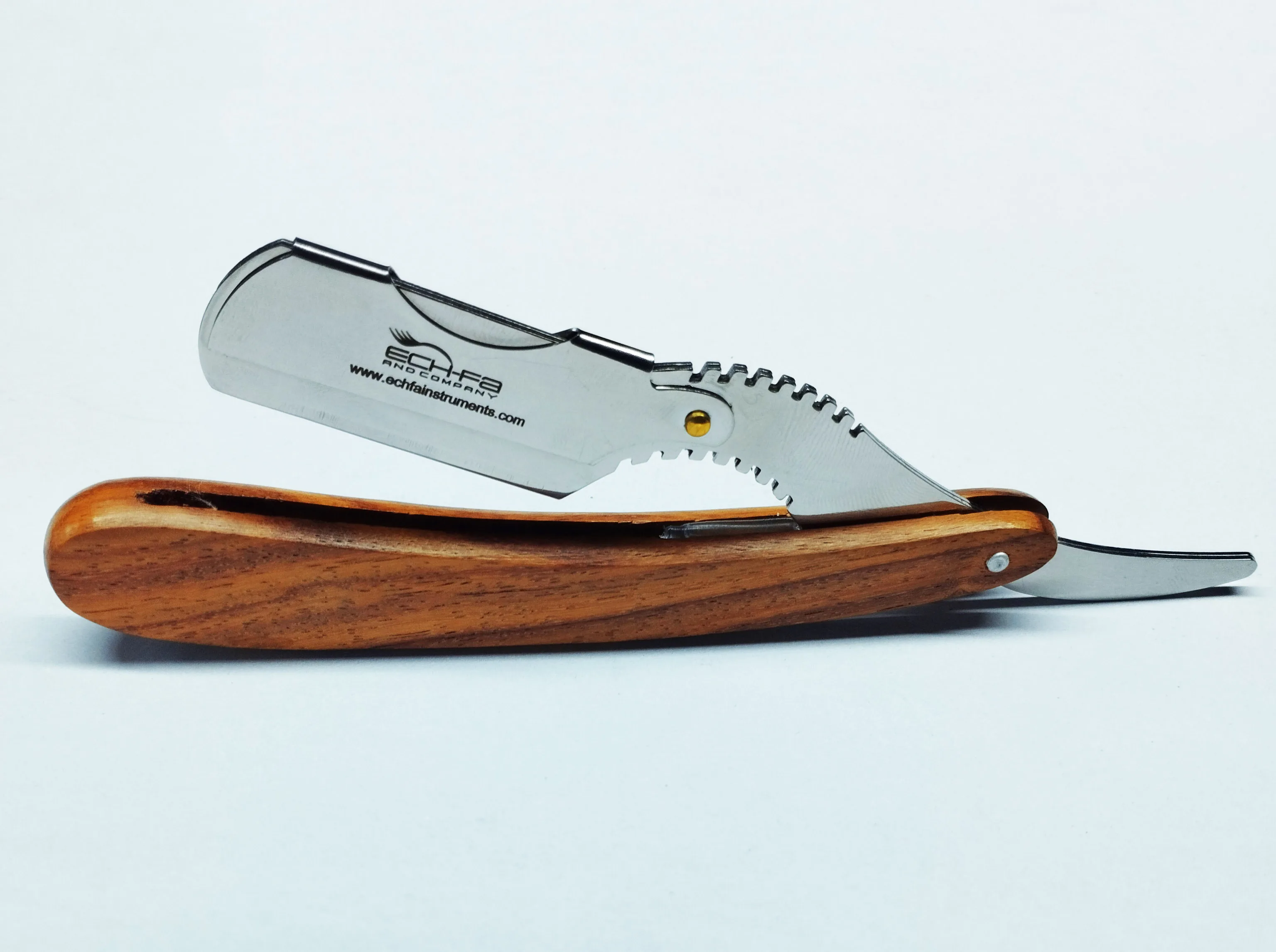 Polished Wooden Handle Profesional Barber Razor Stainless Steel ...