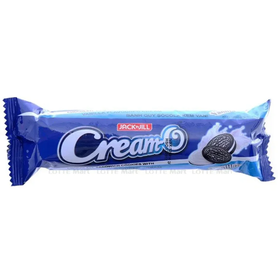 Wholesale Cream-o Chocolate Sandwich Cookies Vanilla Cream 85g X 24 ...
