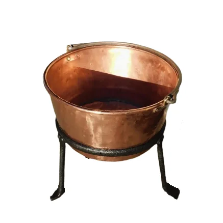 Metal Pure Copper Large Planter Bucket Large Solid Copper Planter ...