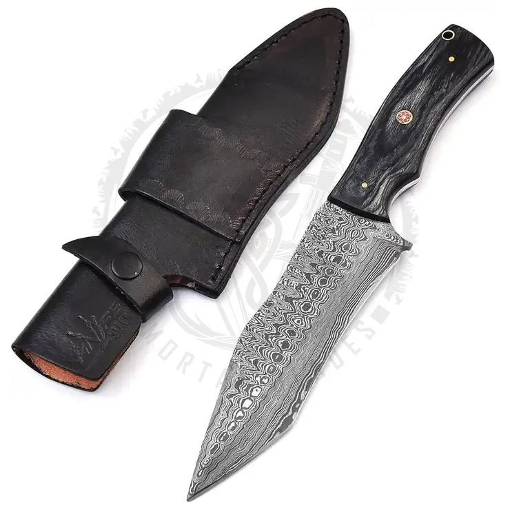 Professional Handmade Hunting Knife Fixed Blade Camping Hunting Knife ...