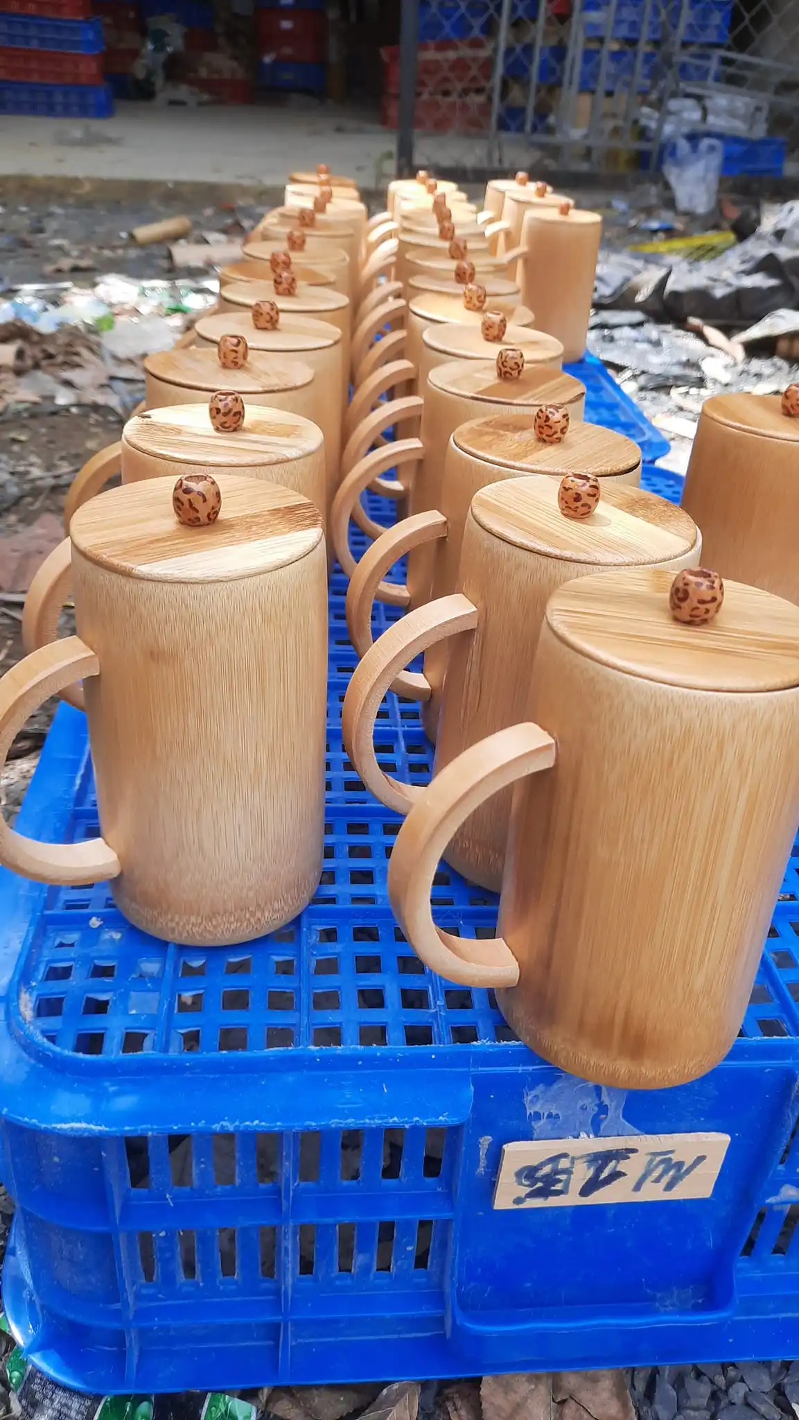 Bamboo Craft for Sale - Customized Bamboo Cups from Vietnam