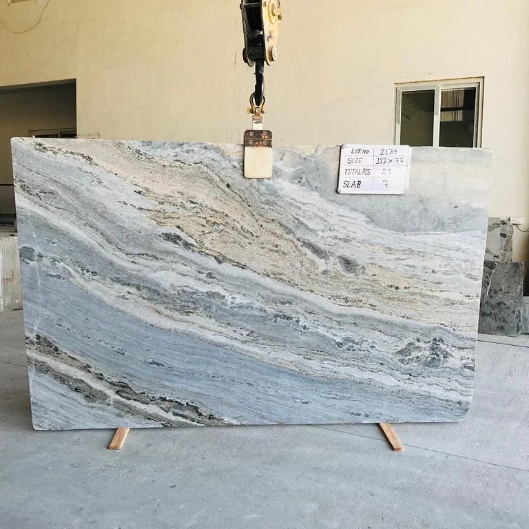 Luxury Polished River Blue Marble Slab for Modern for Hospital Projects ...