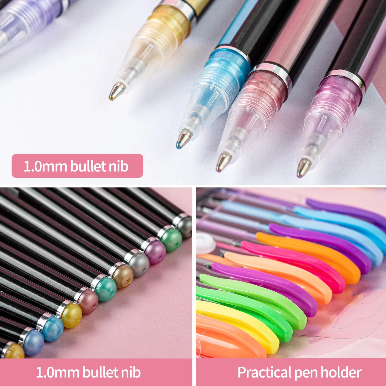 12-color Gel Ink Pen Set - Perfect for Office & School
