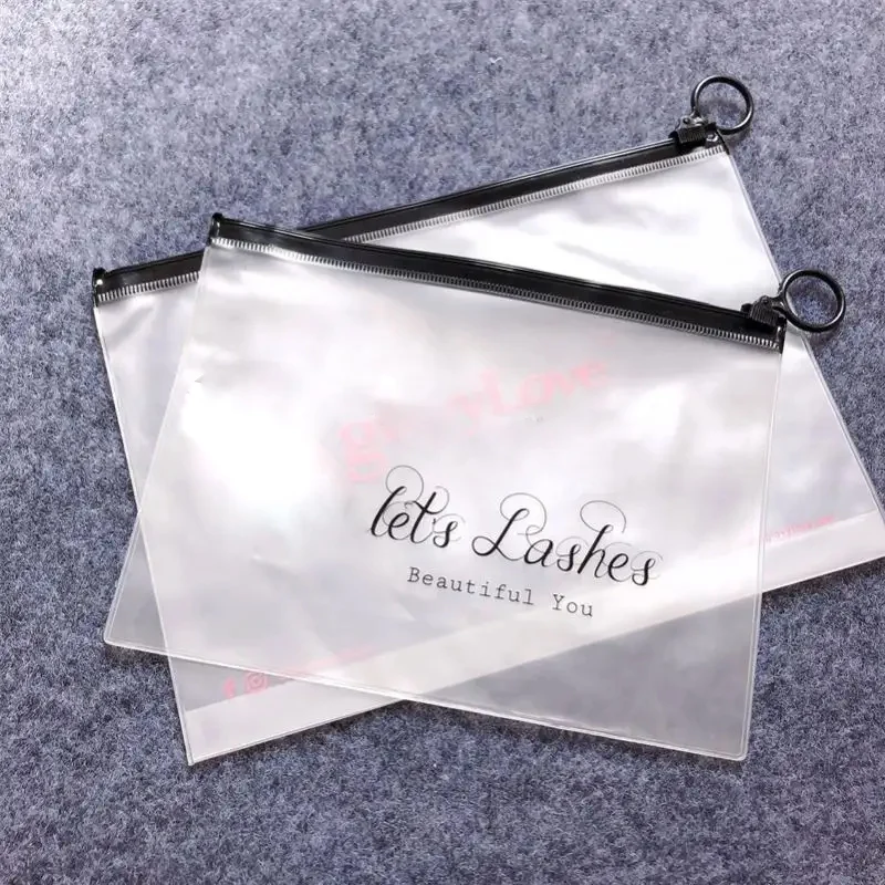 Custom Makeup Bag Clear Plastic Zipper Pouch Transparent Pvc Cosmetic ...