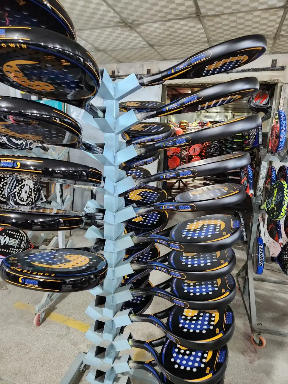 High Quality 12K 18K Carbon Custom Diamond Shape Padel Racket