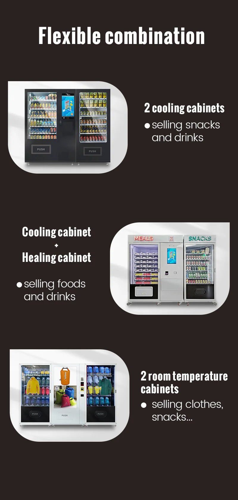 Airport Station Heating Bento Lunch Box Hot Food Vending Machine with ...