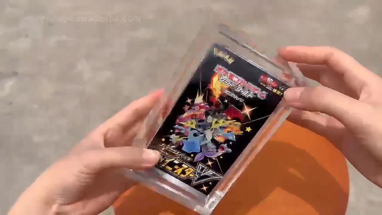 Shp Factory Custom Clear 100% New Acrylic Japanese Pokemon Card Booster ...