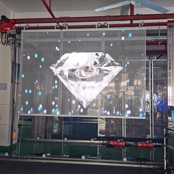 60% Transparency High Resolution Transparent Digital Led Screen Panel ...