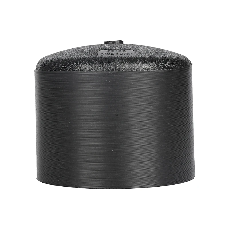 Pe100 Hdpe End Cup Pipe Fittings Iso 4427 Compliant Red Color Water ...