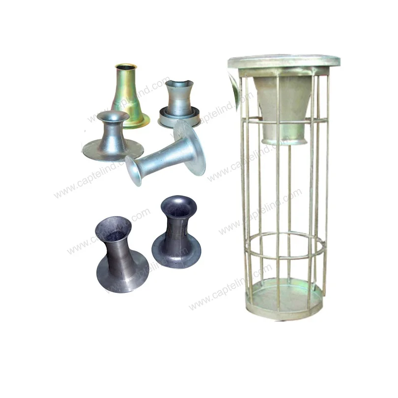 High Quality Silicon Coating Steel Venturi Filter Bag Cage Stainless ...