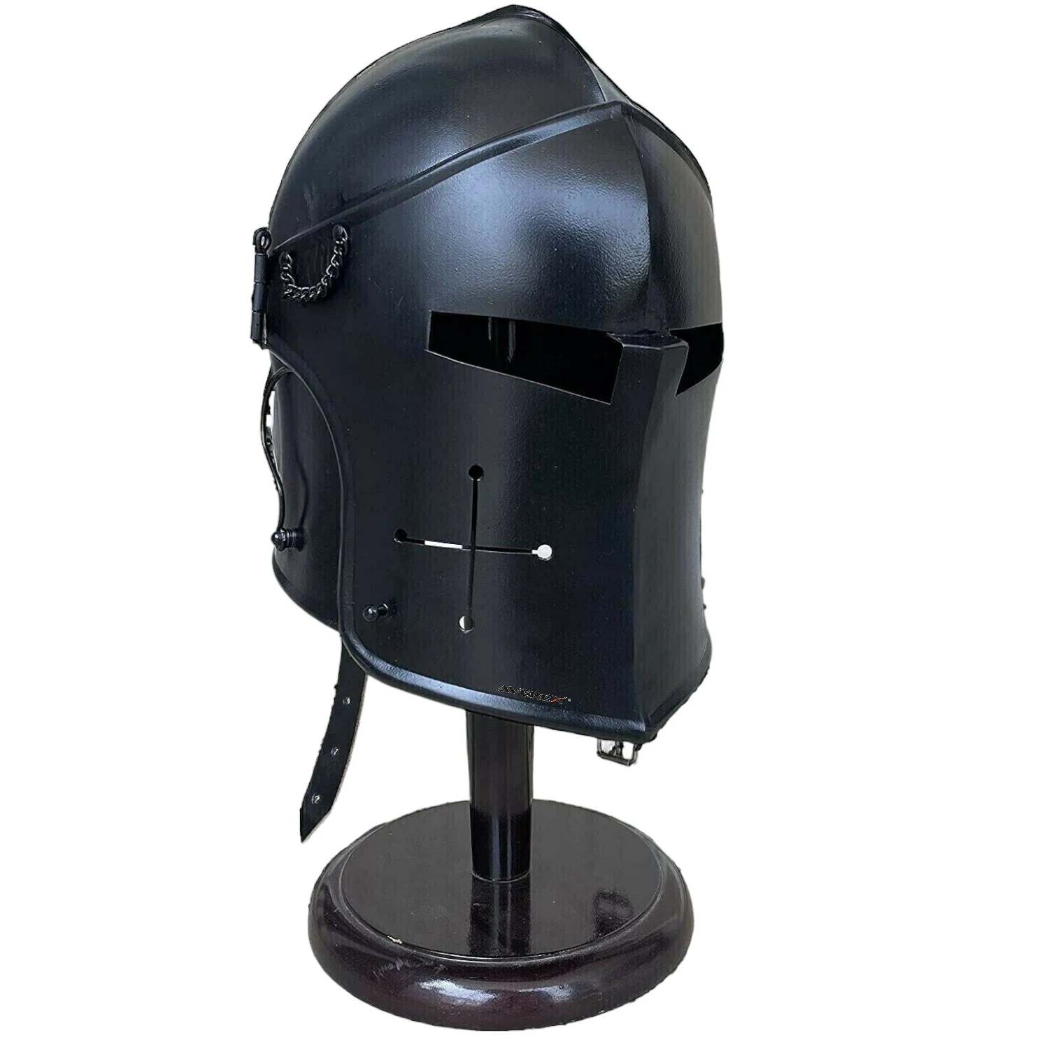 High Quality Barbuta Helmet Visored Brushed Steel Knights Templar ...