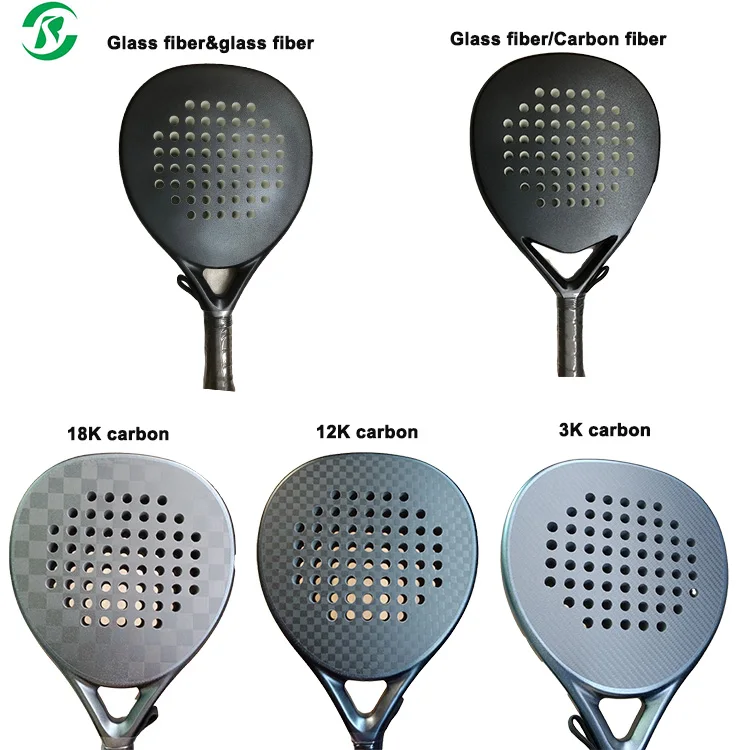Wholesale Pro Padel Racquet 100% Full Carbon Fiber Custom Eva 12k ...