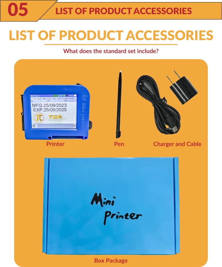 Mini Printer Handheld Inkjet Printer Hand Held Portable Ink Jet Printer ...