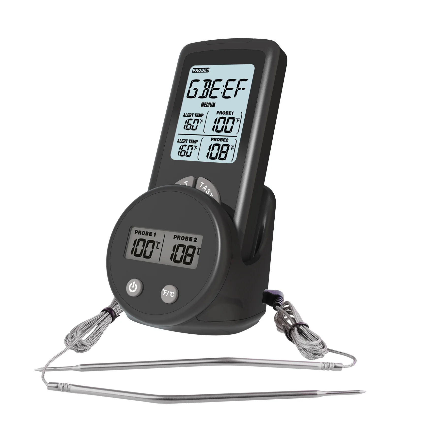 Htm169 Wireless Digital Meat Thermometer Grilling Smoker Bbq Grill Oven ...